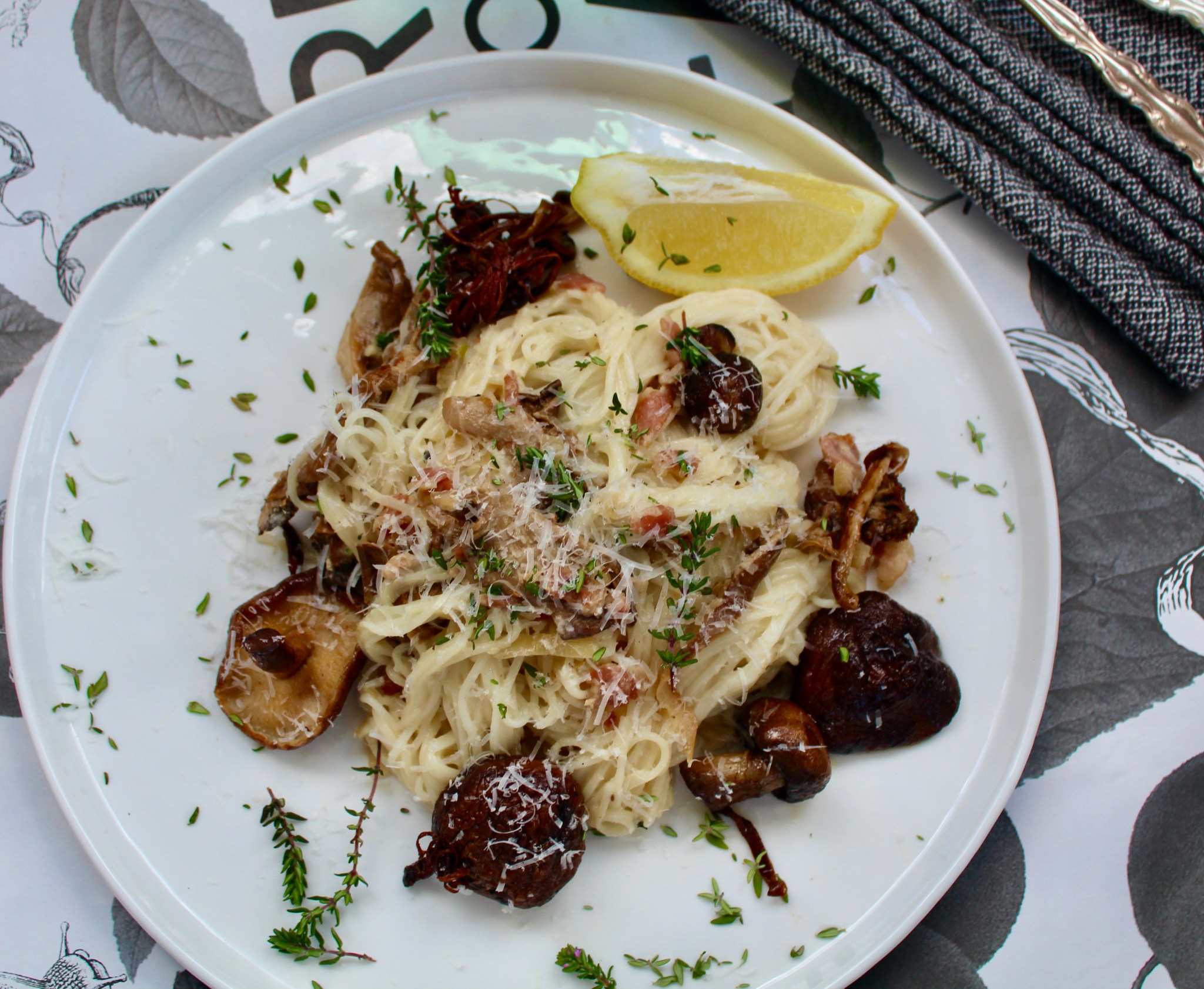 Mushroom Spaghetti – My Whisk and I