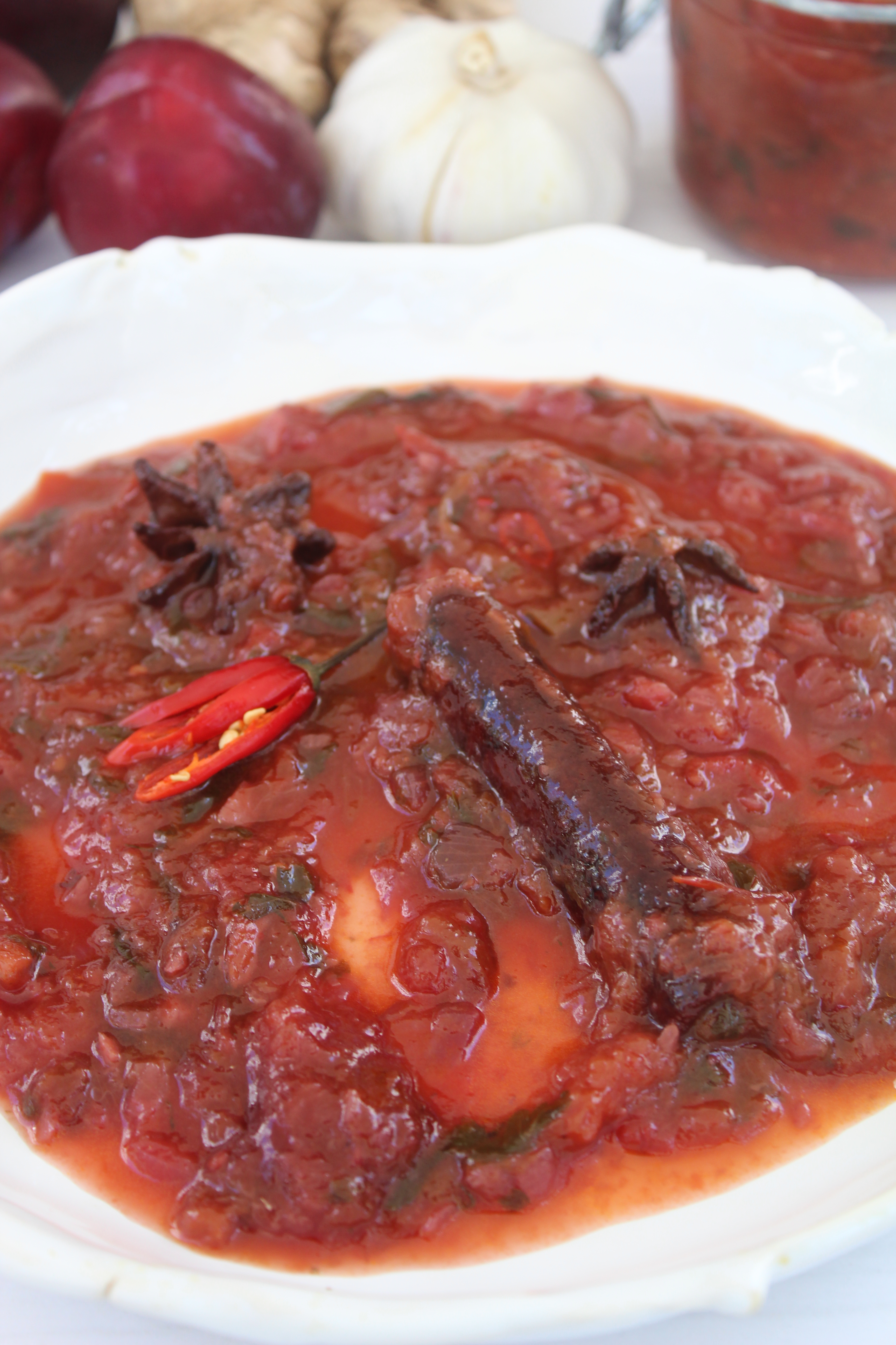 Tomato and Plum Chutney – My Whisk and I